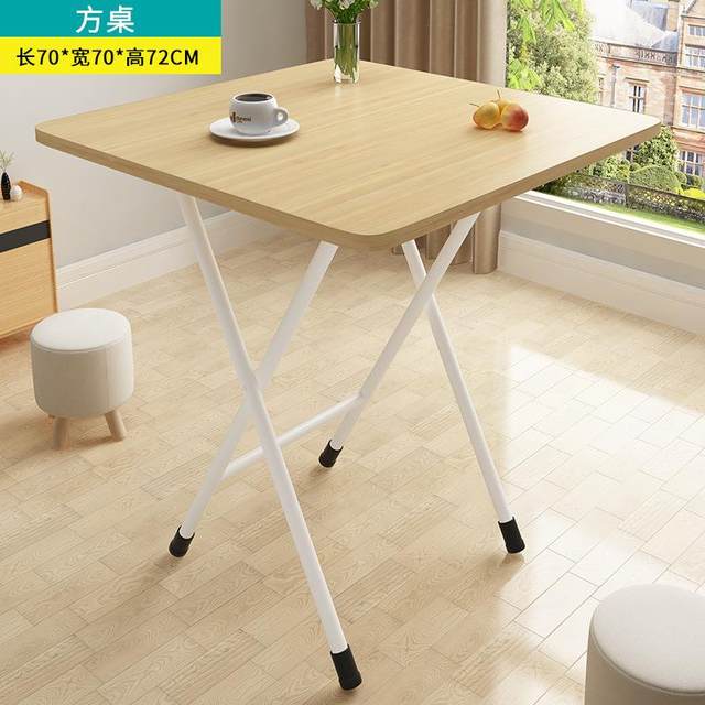 Folding table, household simple dining table, dining table, rental ...