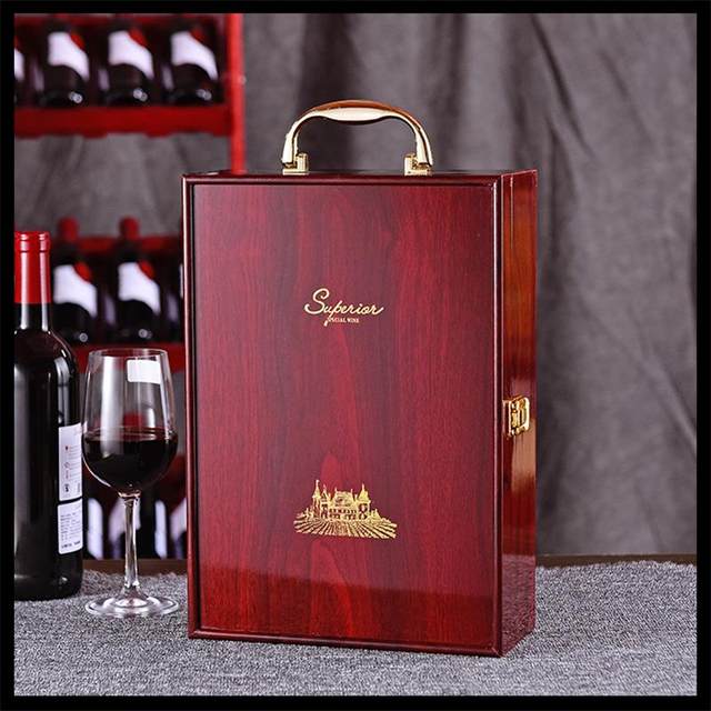 Single red wine box plus large red wine wooden box champagne box wine ...