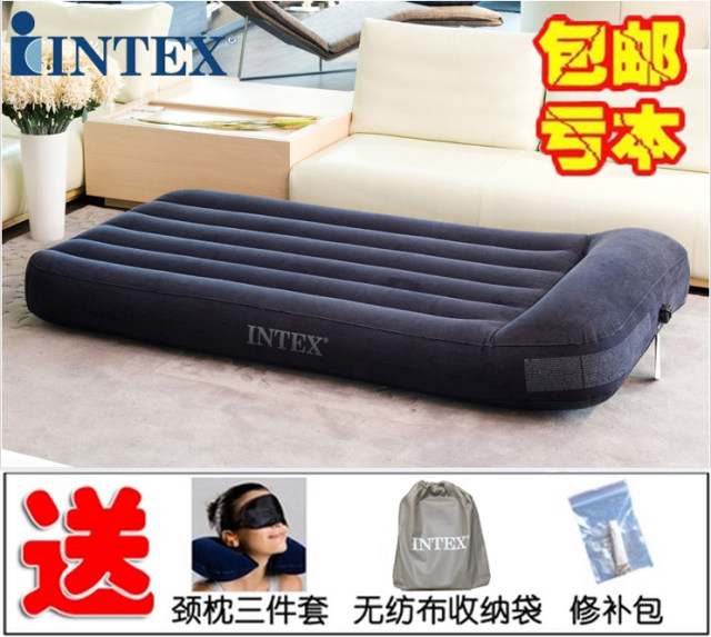 Genuine INTEX built-in pillow double inflatable mattress single ...