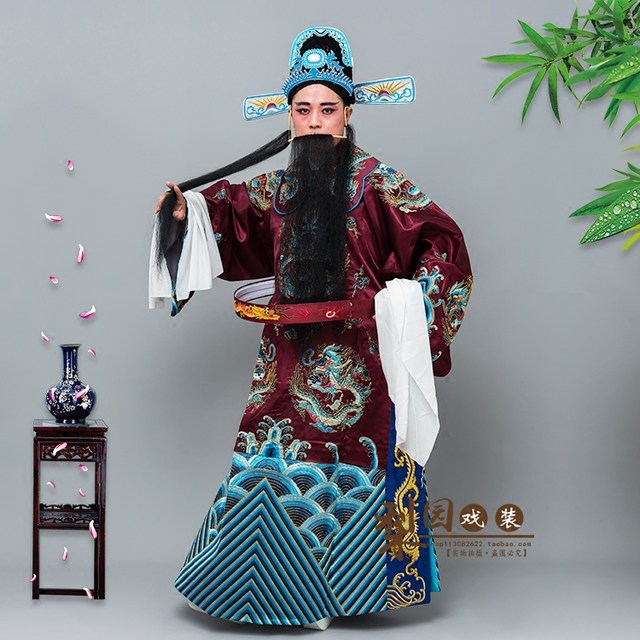 Opera Drama Troupe Dragon White Python Laosheng Python Robe Prime ...