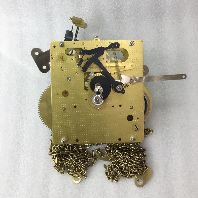 Polaris 7-day double hammer zipper ping-pong chime movement floor clock ...