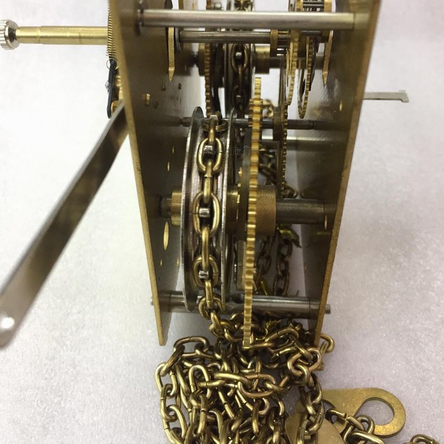 Polaris 7-day double hammer zipper ping-pong chime movement floor clock ...