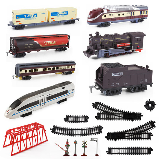 Large Electric Simulation Train Toy - 1:87 Scale Locomotive Model with ...