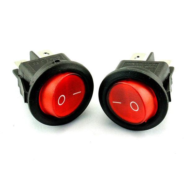 KCD1-224 Power Switch Ship Type Switch 4 Pins 2 Gears With Light 6A ...