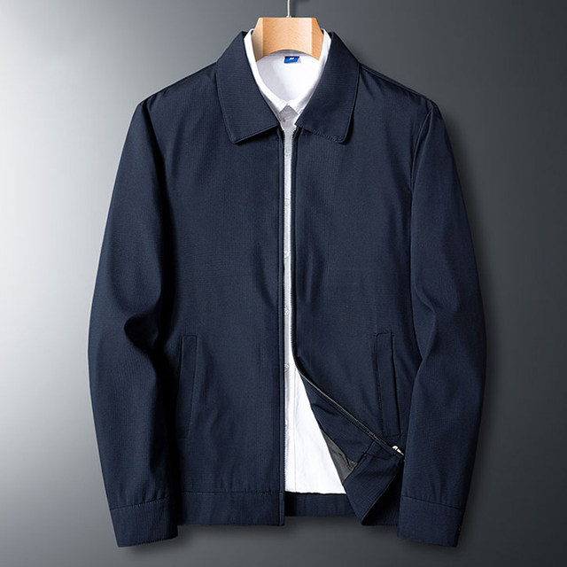 Leading cadres executive jacket men's lapel spring and autumn thin ...