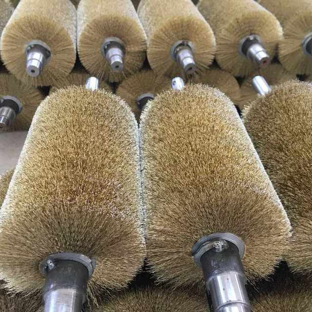 Steel wire brush roller grinding wheel rust removal industrial ...