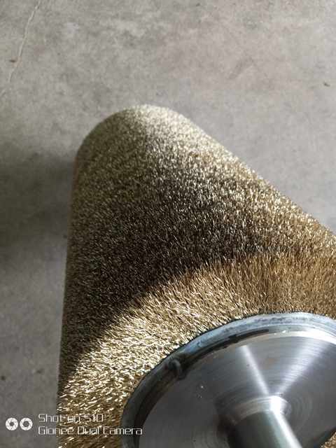 Steel wire brush roller grinding wheel rust removal industrial ...