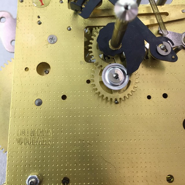 Polaris 7-day double hammer zipper ping-pong chime movement floor clock ...