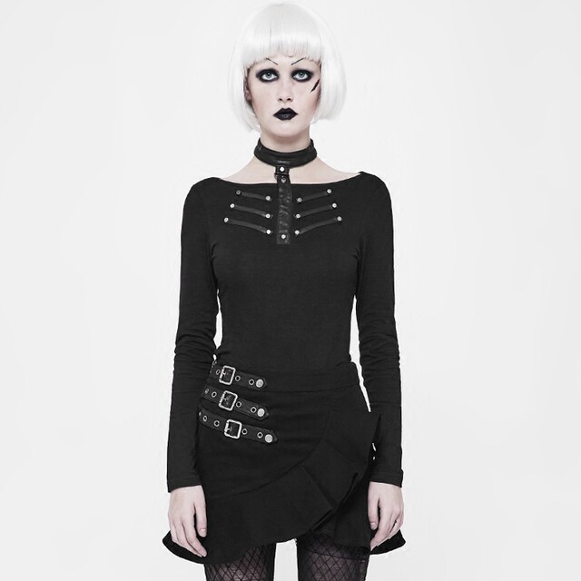 Magic Sigh PUNK RAVE Steampunk Steam Gothic GOTHIC Leather Neck Cover ...