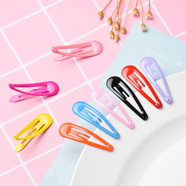 Japanese cute hair clip Harajuku soft hair clip with water drop BB clip ...