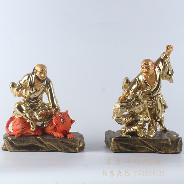 Eighteen Arhat Buddha Statues 18 Arhat Statues FRP Resin Handicraft ...