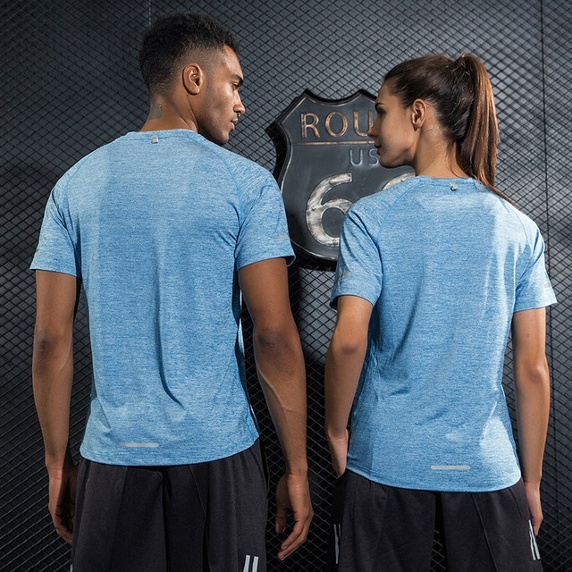 Sports short-sleeved T-shirt for men and women, quick-drying clothing ...