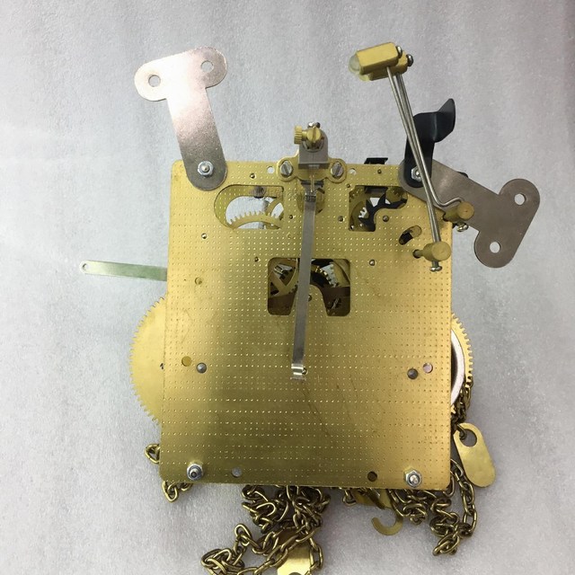 Polaris 7-day double hammer zipper ping-pong chime movement floor clock ...