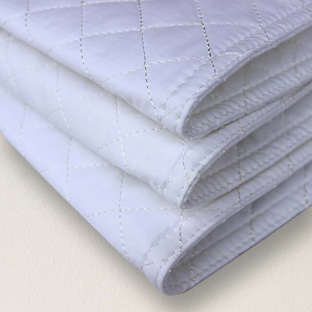 Thickened pure cotton double-layer double-zipper anti-feather cloth ...