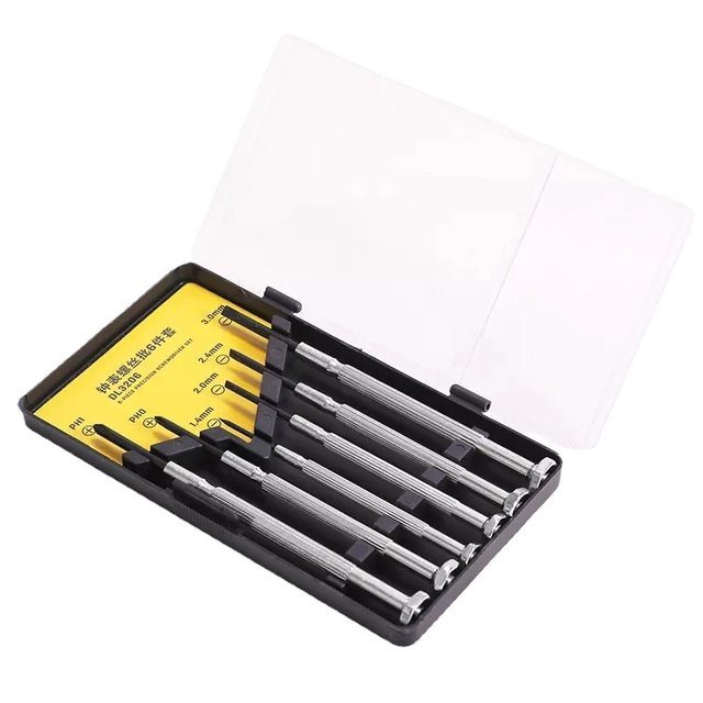 Deli 6-piece clock batch cross-shaped glasses screwdriver screwdriver ...