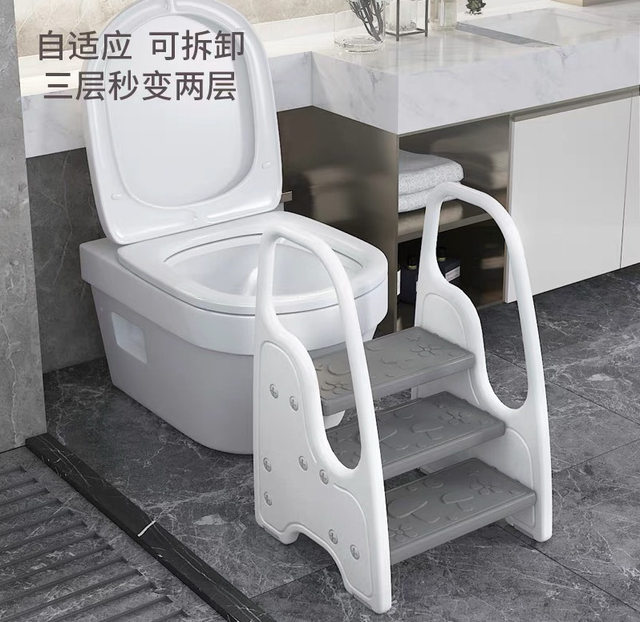 Three -story plus a stool toilet, the toilet staircase toilet, the ...