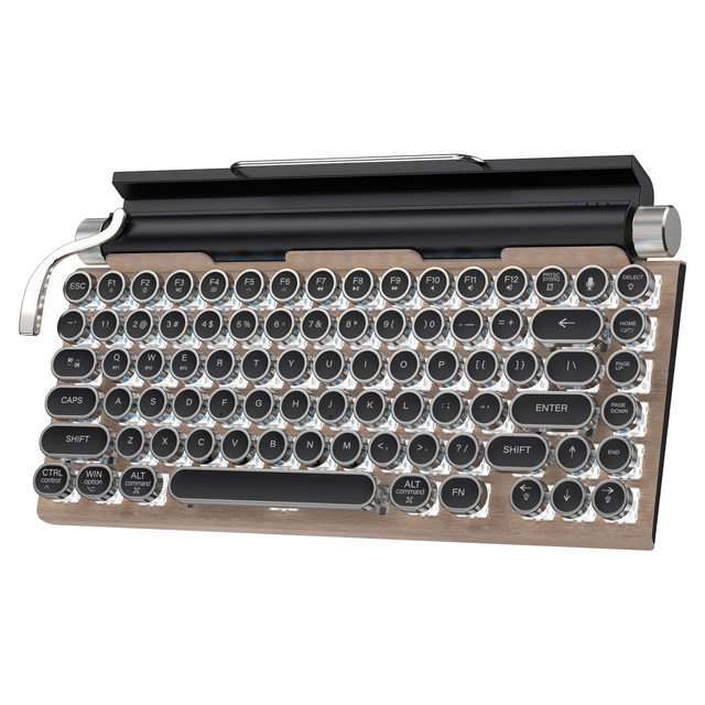 Retro typewriter keyboard for girls wireless bluetooth steampunk ...