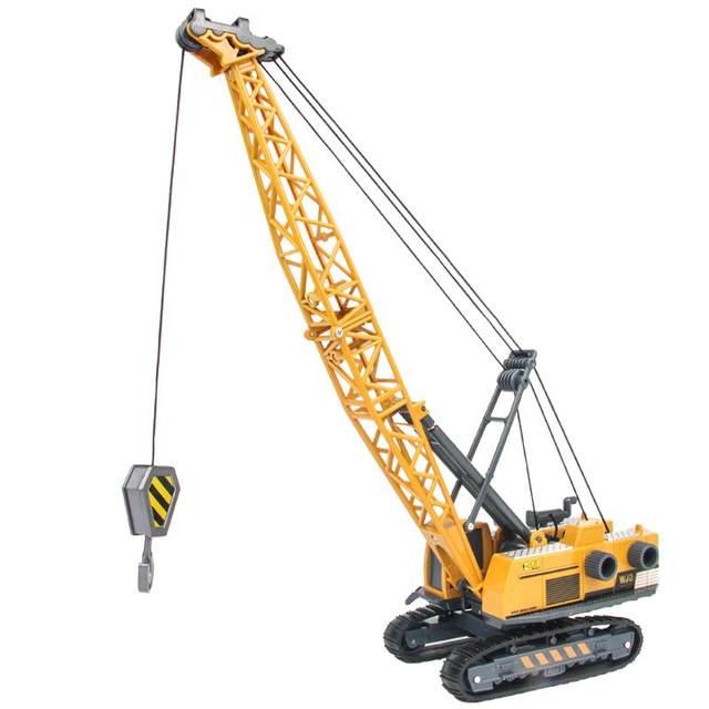 Alloy engineering vehicle toy, children's excavator Little boy crane ...