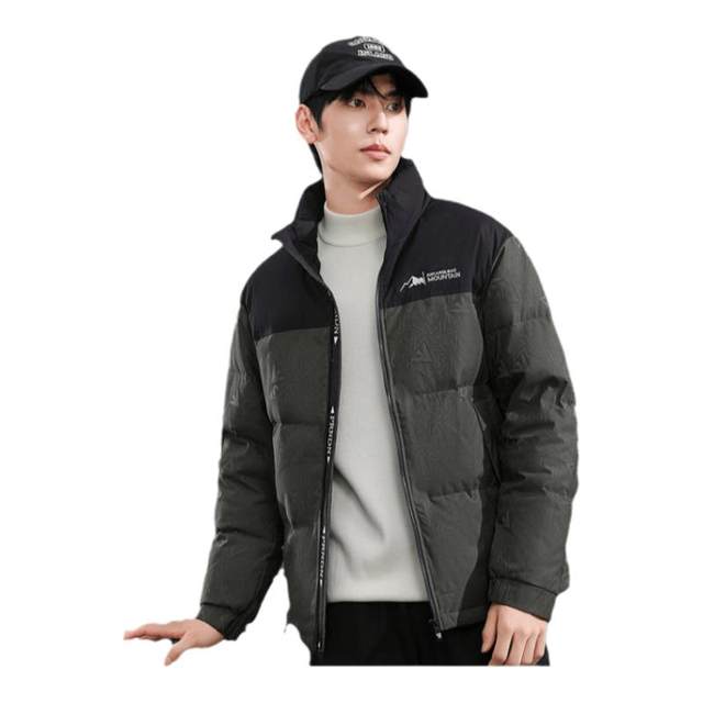 Yalu Bread down jacket Male 2024 winter new stand -up collar short top ...
